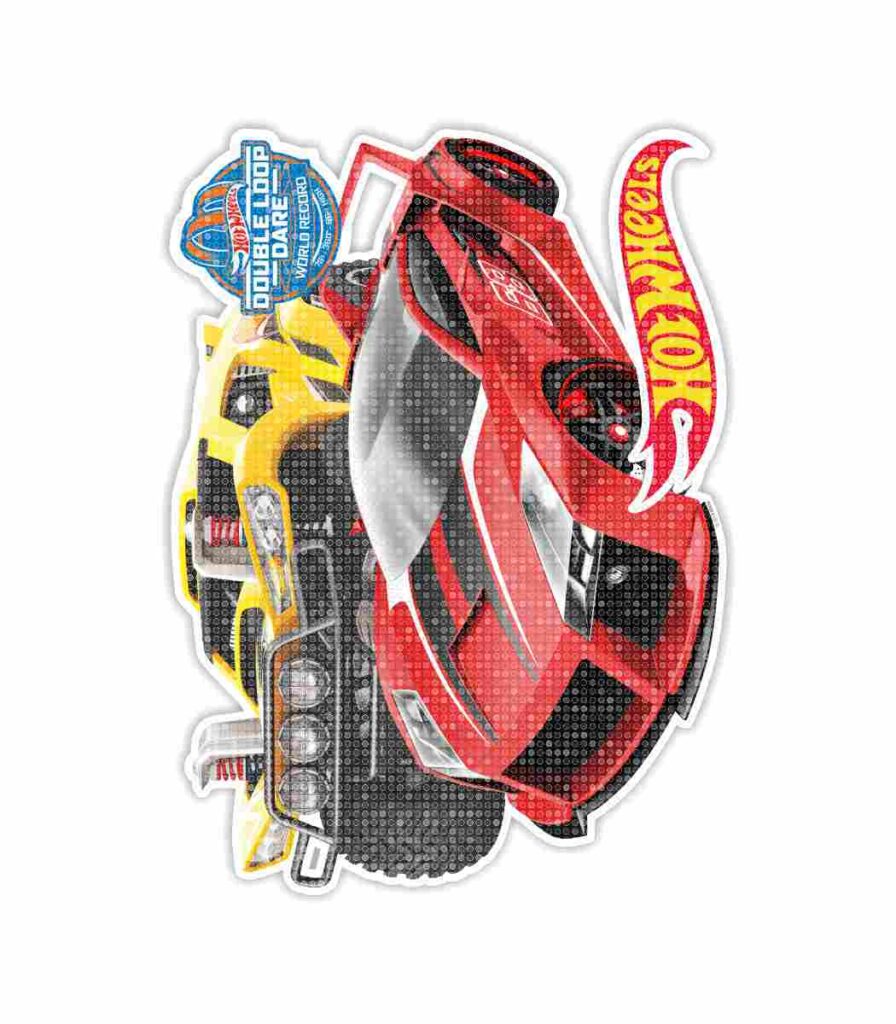Sticker Bazaar |Hot Wheels |A4 Cutout Sticker |Pack of 10| - Sticker Bazaar