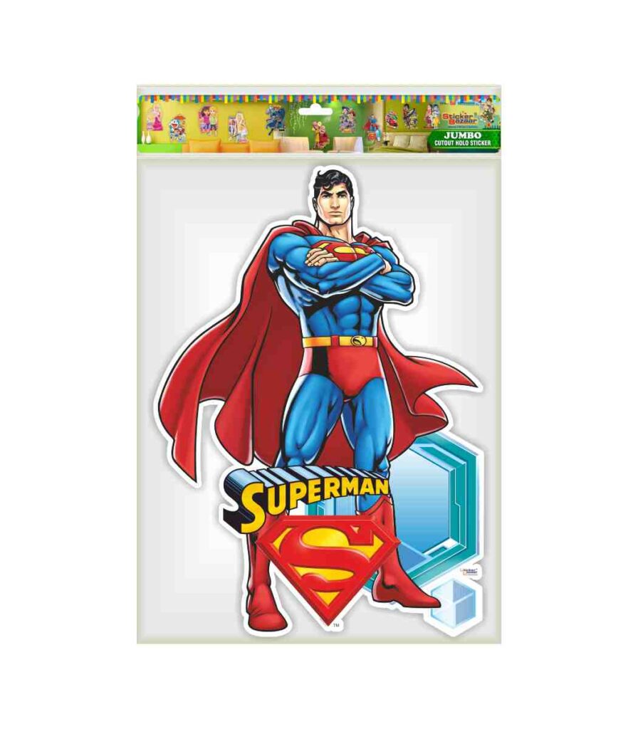 Sticker Bazaar |Superman |Jumbo Cutout Sticker| - Sticker Bazaar