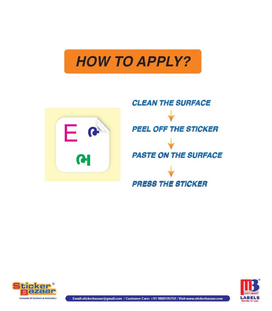 Buy Gujrati With Typewriter Keyboard Sticker- At Sticker Bazaar